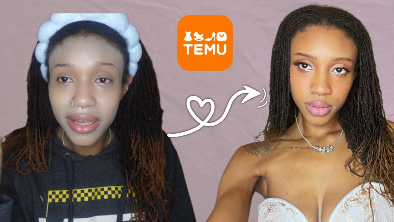 Full Face Of Temu Makeup + Mini Try On Haul | *Detailed* - YouTube