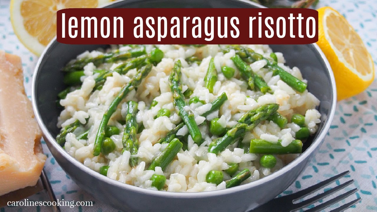 Lemon asparagus risotto - YouTube