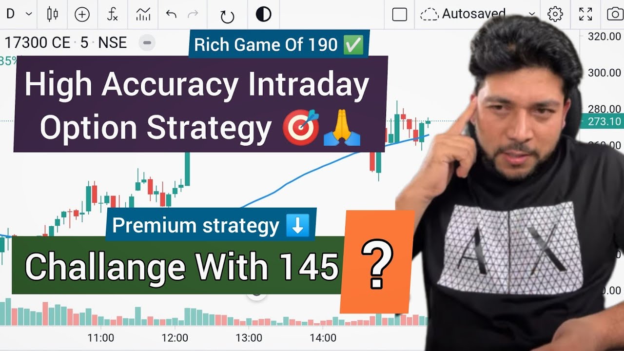 BAAP OF CHART - 145 Premium Strategy Money Making By Option trading ...
