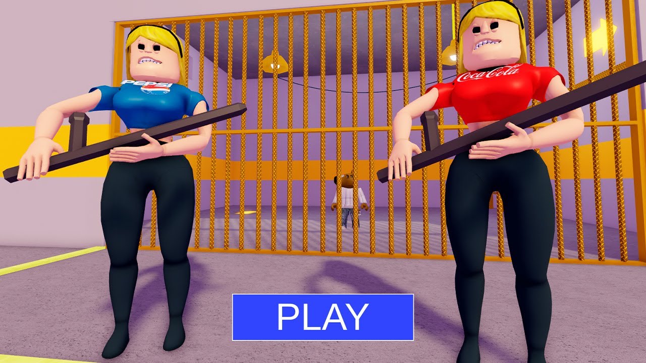 COCA COLA VS PEPSI GIRL BARRY'S PRISON RUN OBBY ROBLOX - YouTube