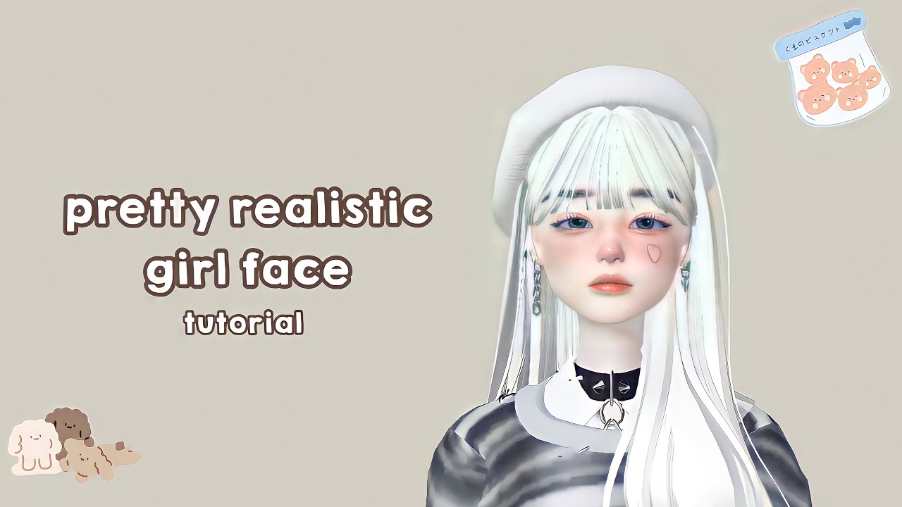 Pretty Realistic Girl Face Tutorial ♡ || Zepeto - YouTube
