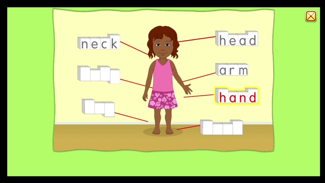 Starfall Body parts| starfall learning| body part learning - YouTube