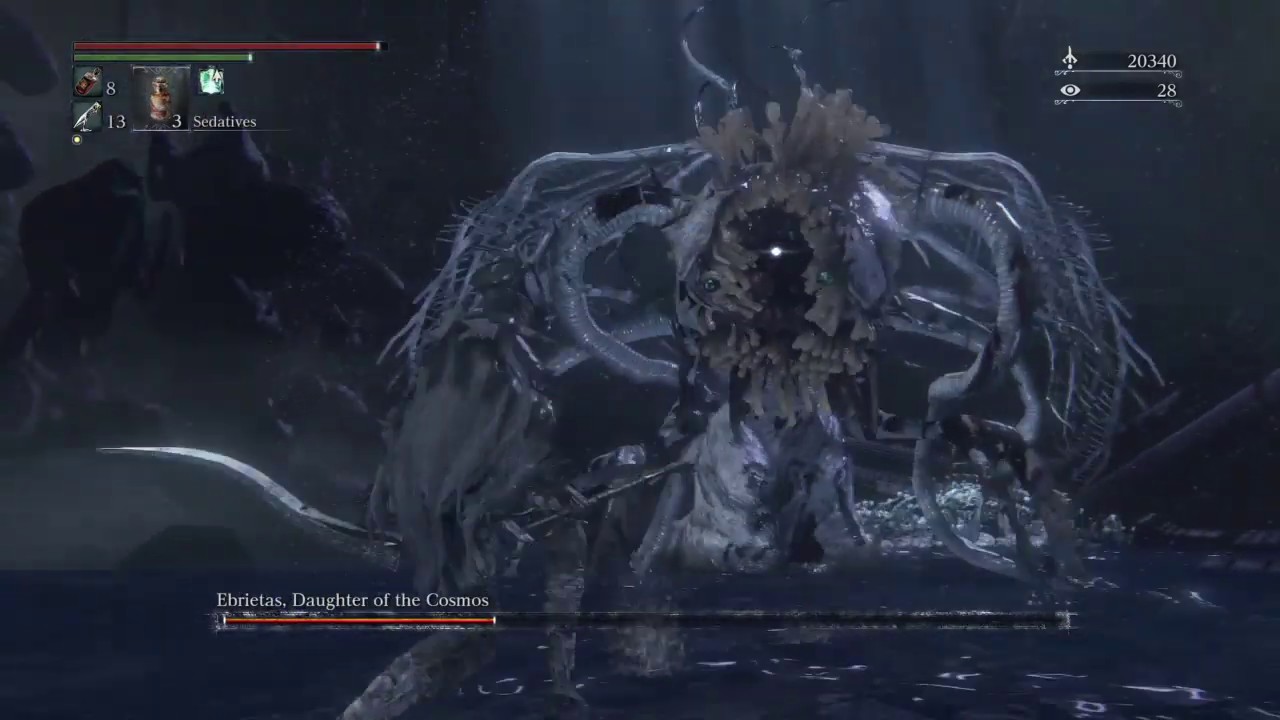Bloodborne™ - New Game +2 Ebrietas VS weak character and weak weapon ...