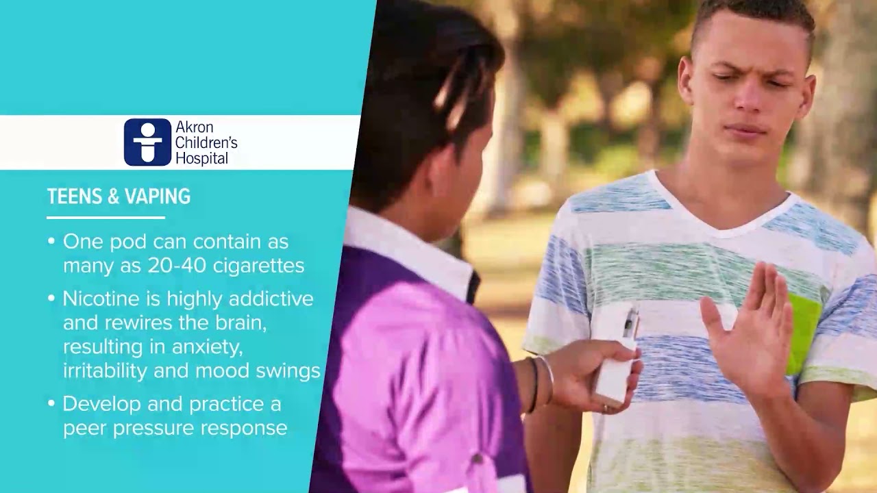 How to talk to your teen about the risks of vaping - YouTube