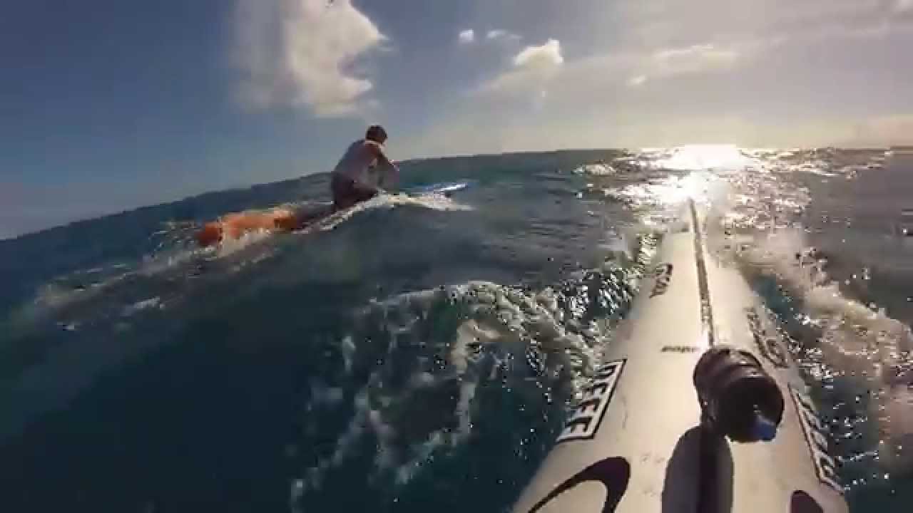 Go Pro Downwind Prone Paddleboard in Hawaii - YouTube