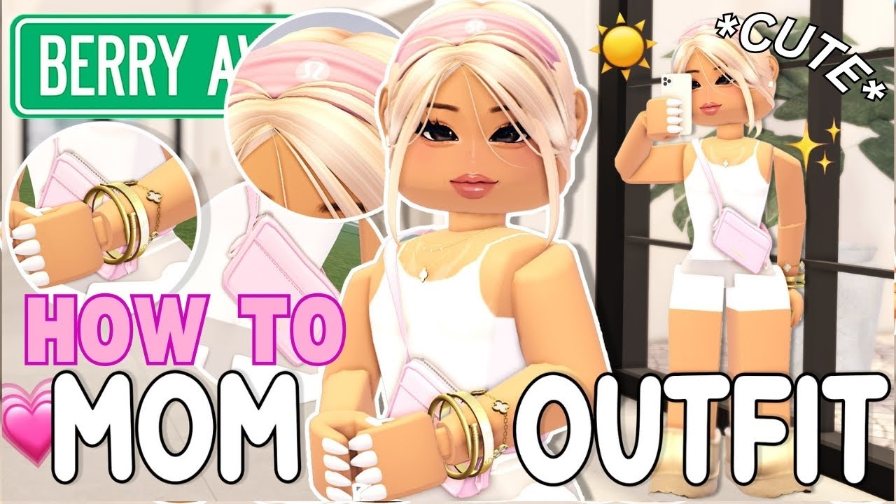 Trendy Light Pink MOM OUTFIT & OUTFIT CODES For Berry Avenue! - YouTube