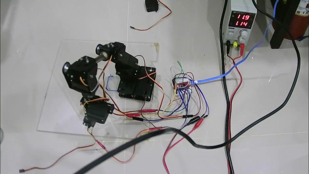 RobotArm 6 DOF Arduino Testing Pick Object (แขนกลทดสอบจับวัตถุ Arduino ...