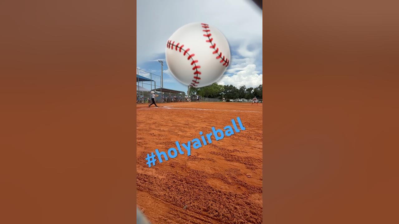 The other team thought they would strike me out #holyairball #baseball ...