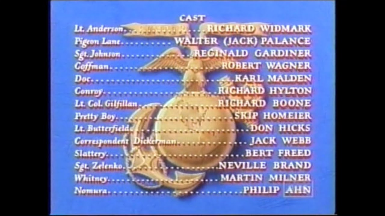 Halls Of Montezuma (1951) End Credits (AMC 2004) - YouTube