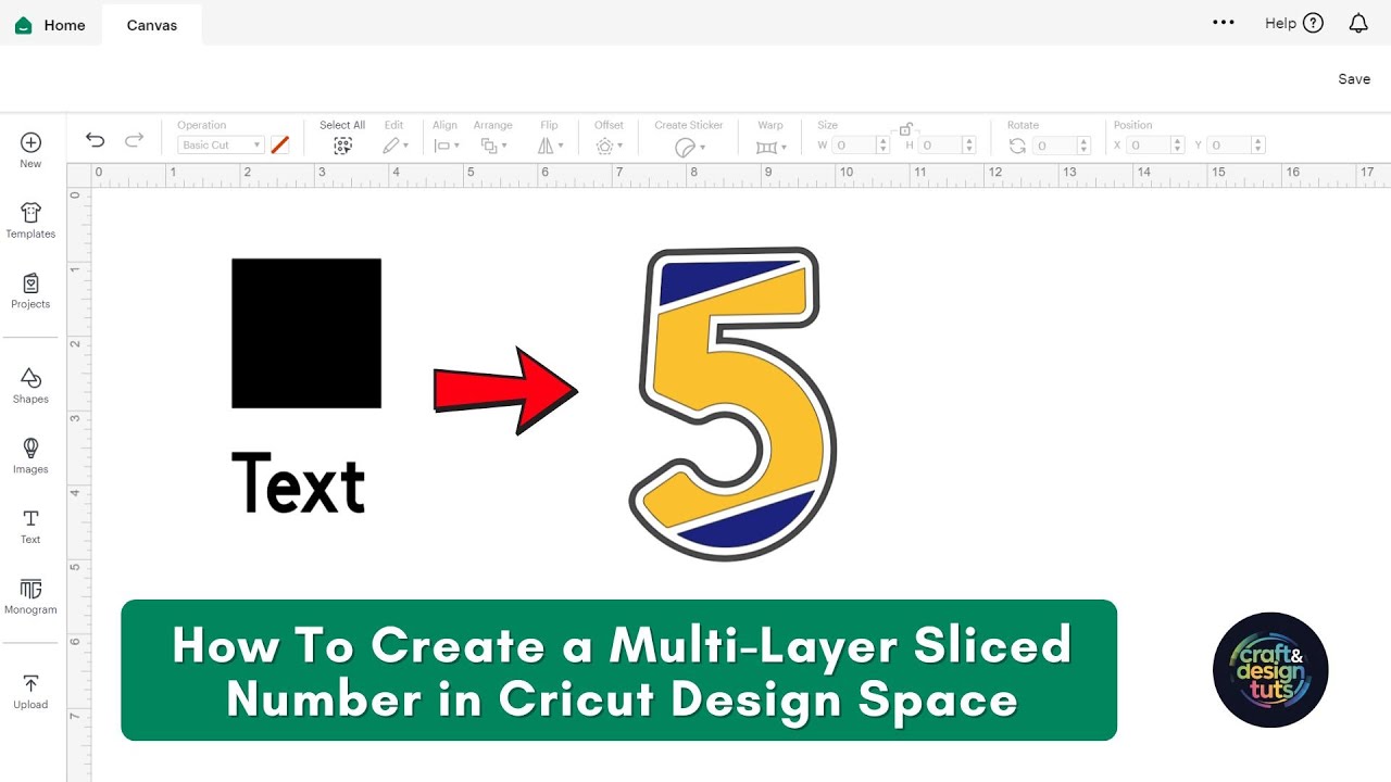 Cricut Design Space Tutorial | How to Create a Multi-Layer Sliced ...
