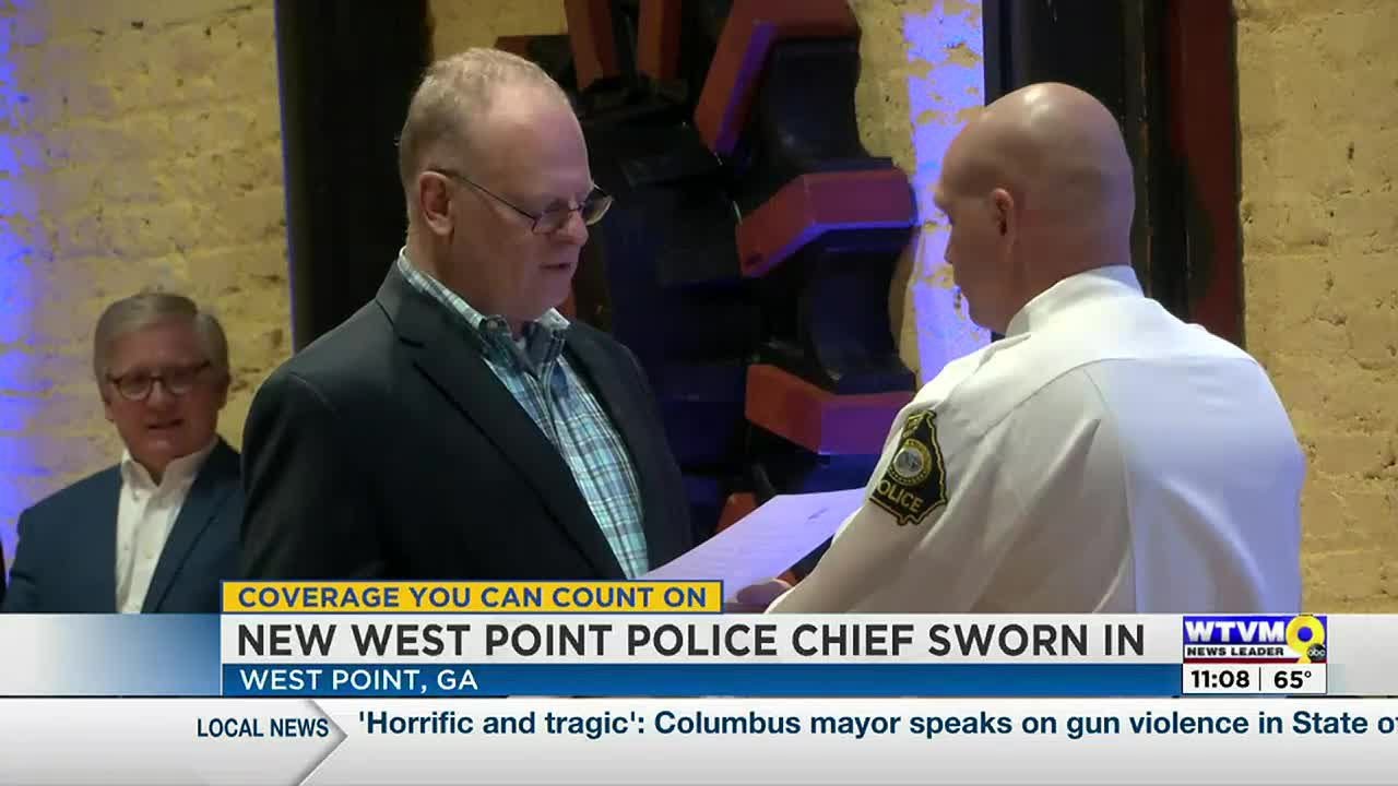 West Point Police Department welcomes new chief of police - YouTube