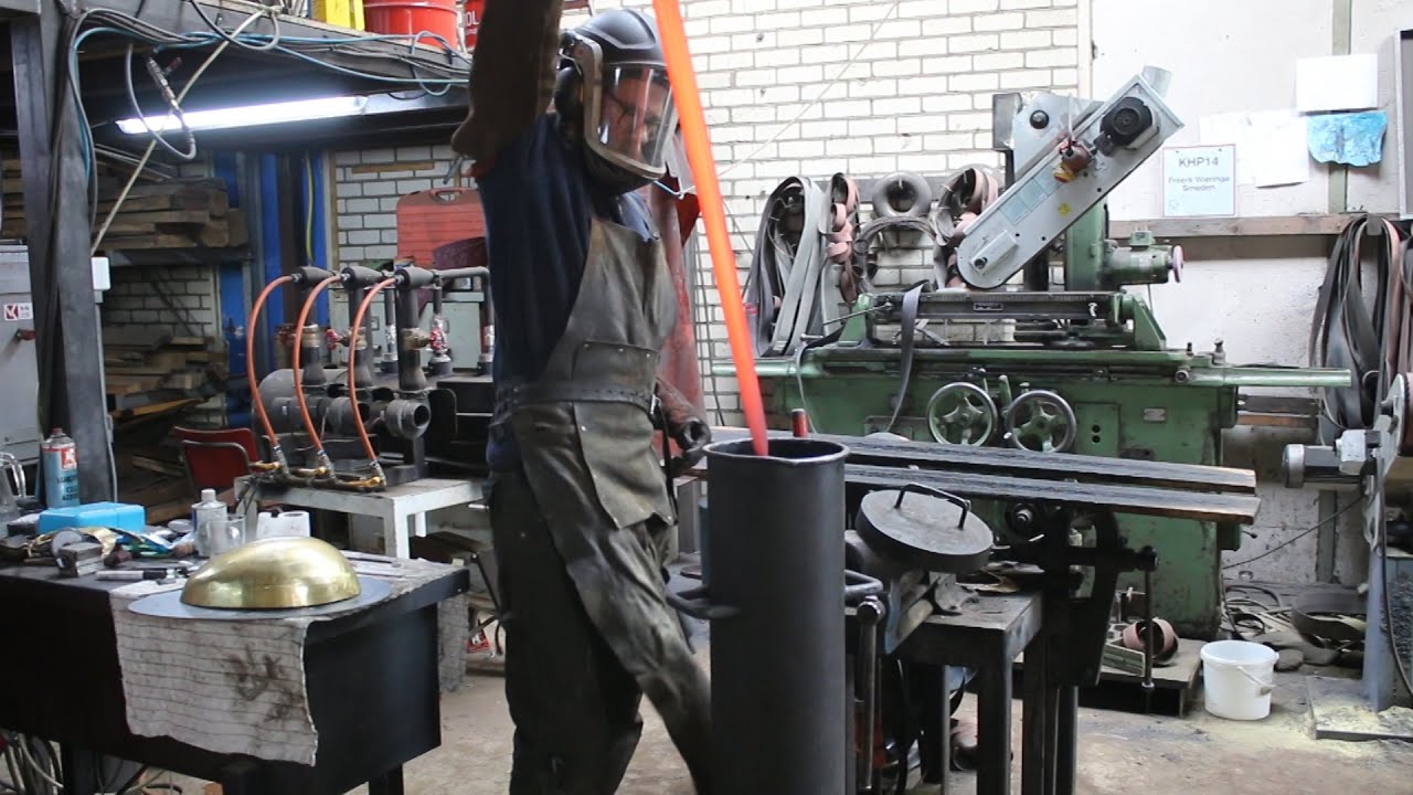 Forging a pattern welded two handed sword, part 2, heat treatment ...