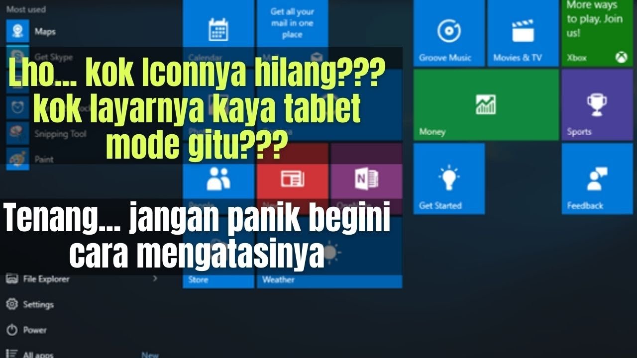 Cara Menampilkan Icon Taskbar Yang Hilang Di Windows 10 Youtube
