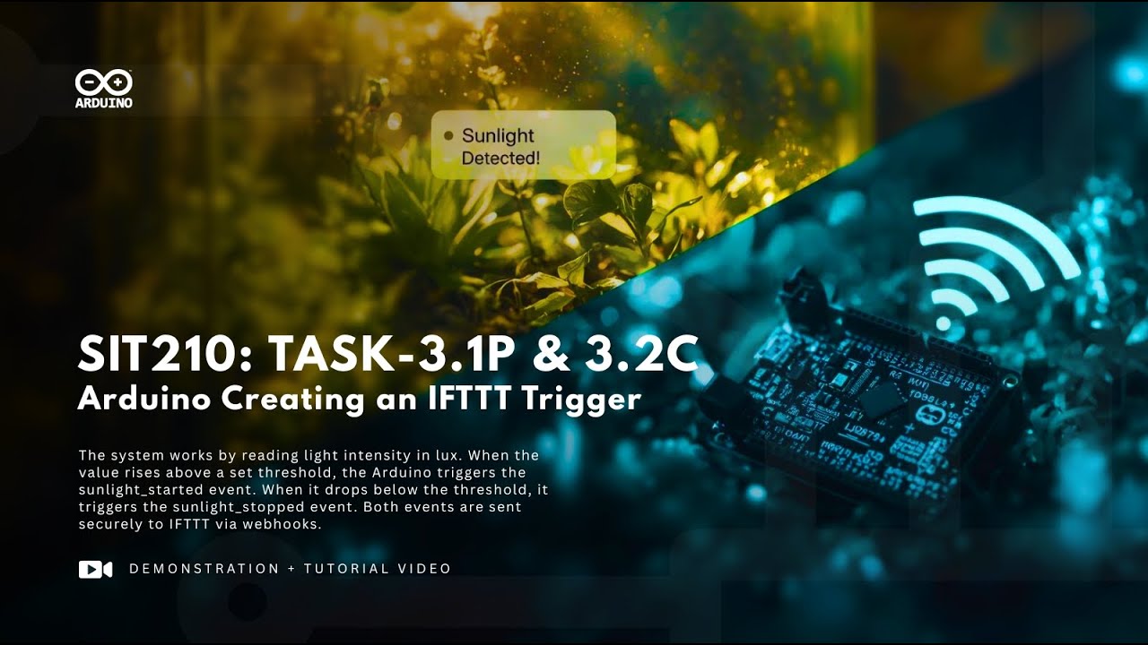 IFTTT-Based Sunlight Monitoring System using Arduino Nano 33 IoT and ...