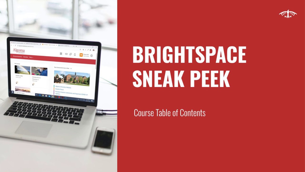 Brightspace Sneak Peek - Course Table of Contents - YouTube