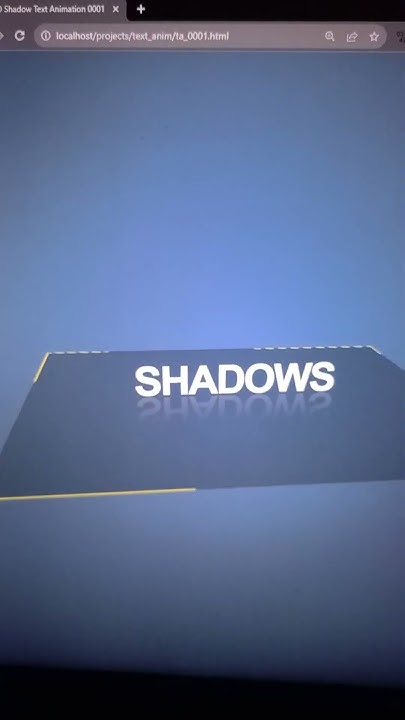 Css 3d Text With Shadow No Js Shorts Jmc23id Youtube