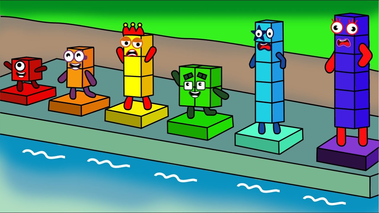 The Excitement Of Swimming Competitions Numberblocks Fanmade Coloring ...