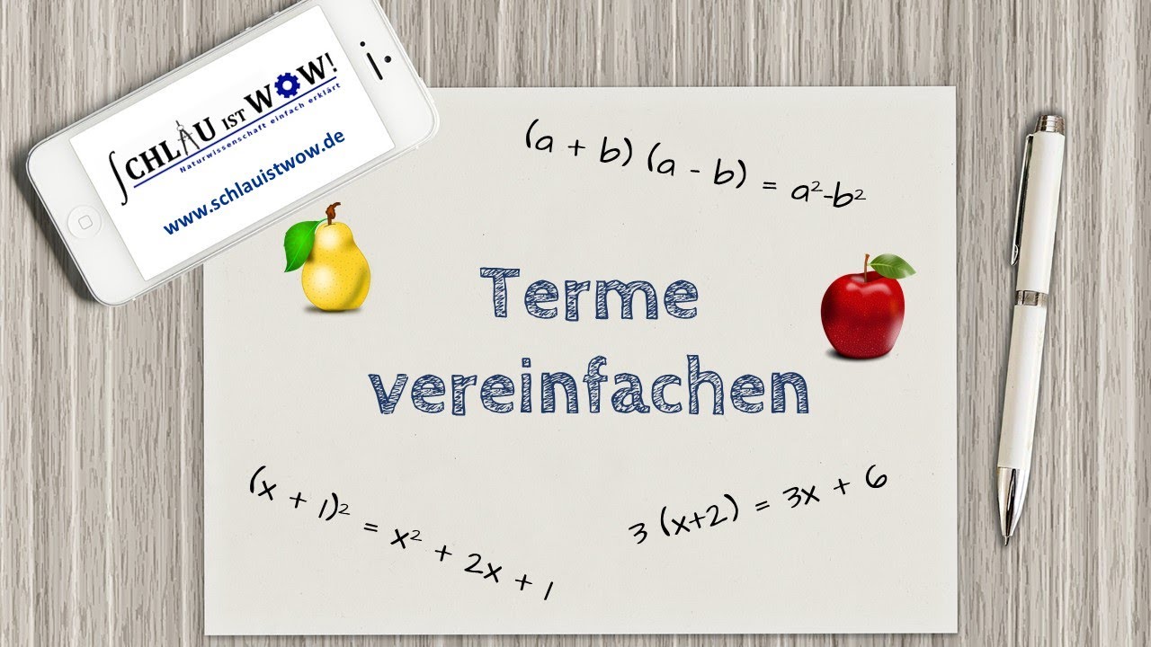 Terme vereinfachen (Klammerregeln, Binomische Formeln ...
