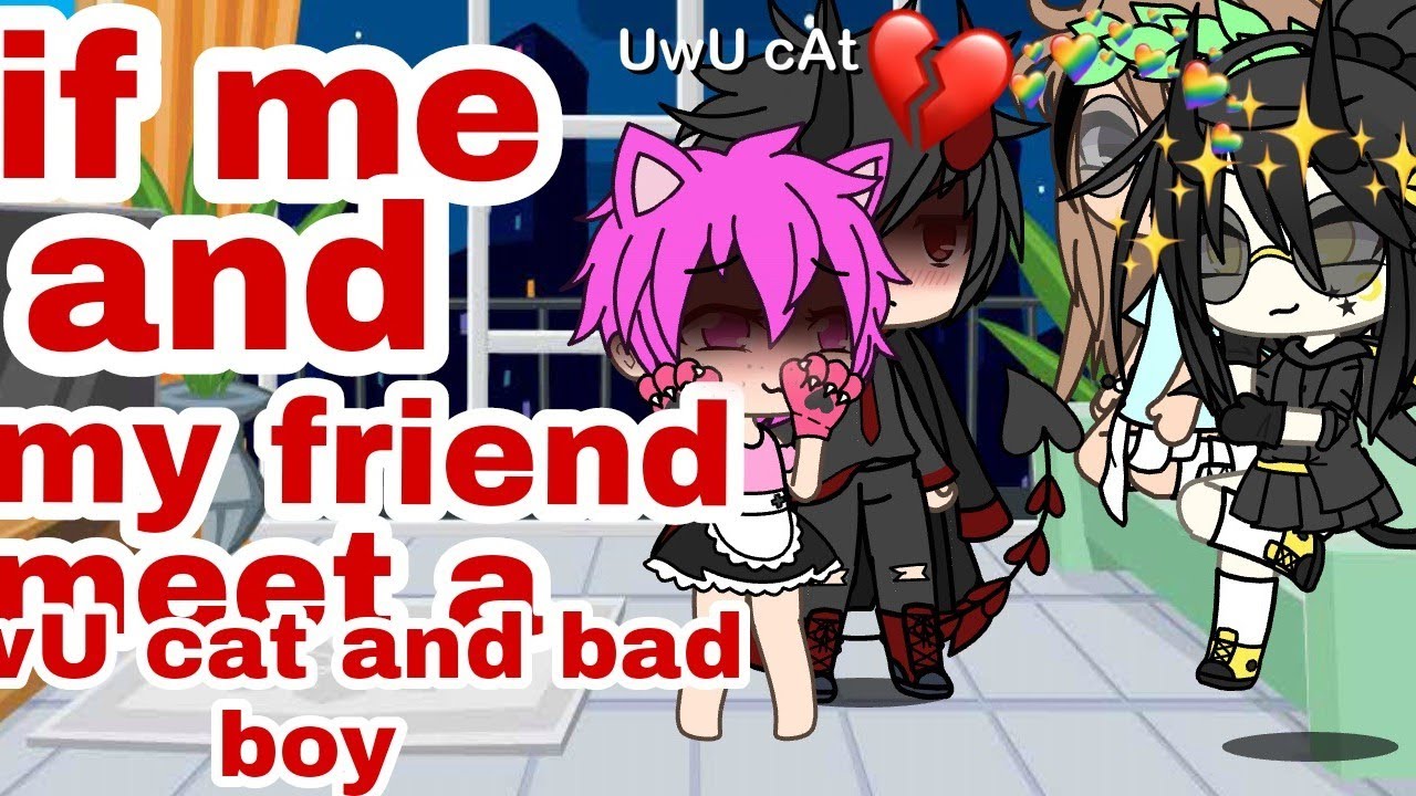 if me and my friend meet a UwU cat and bad boy - YouTube