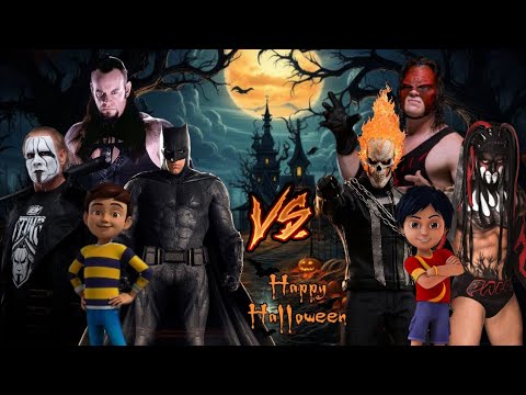 Rudra & Batman & Undertaker & Sting vs Shiva & Ghost rider & Kane ...