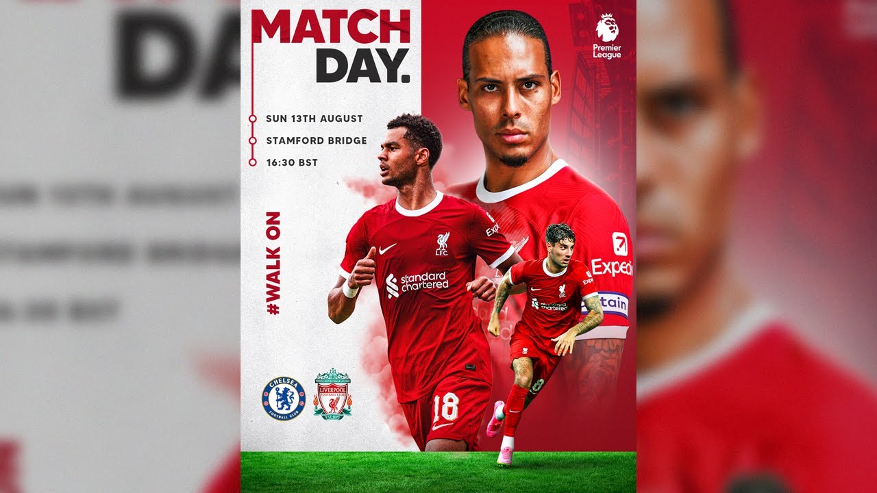MATCHDAY POSTER DESIGN! Photoshop Run-through | LIVERPOOL 🔴 - YouTube