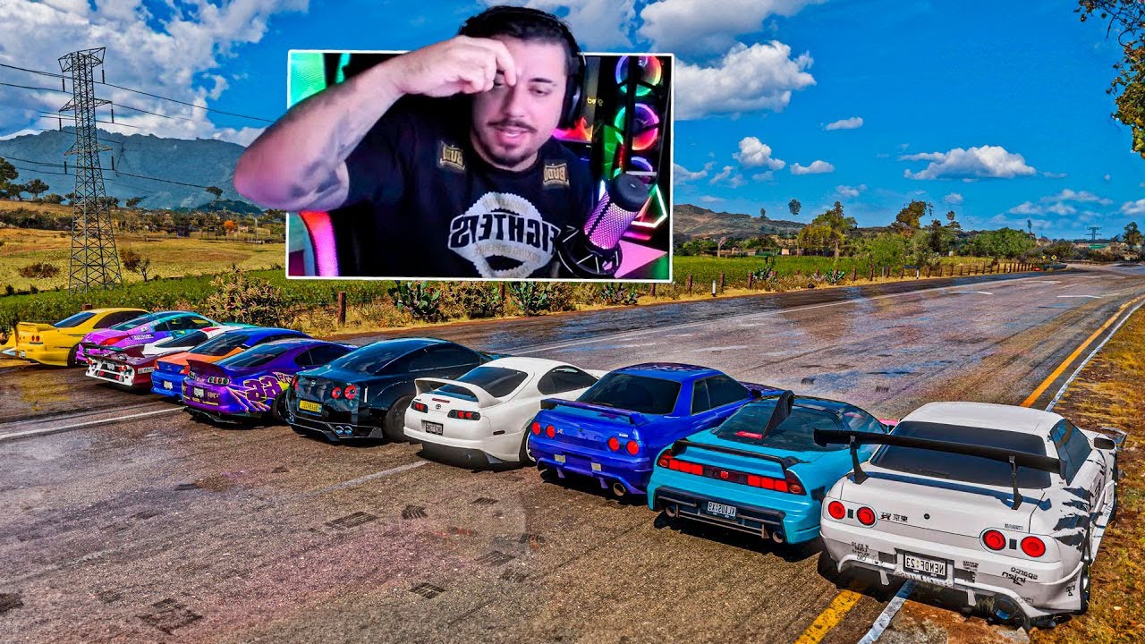 CARROS JDM NO RACHÃO DA RODOVIA - FORZA HORIZON 5 - YouTube