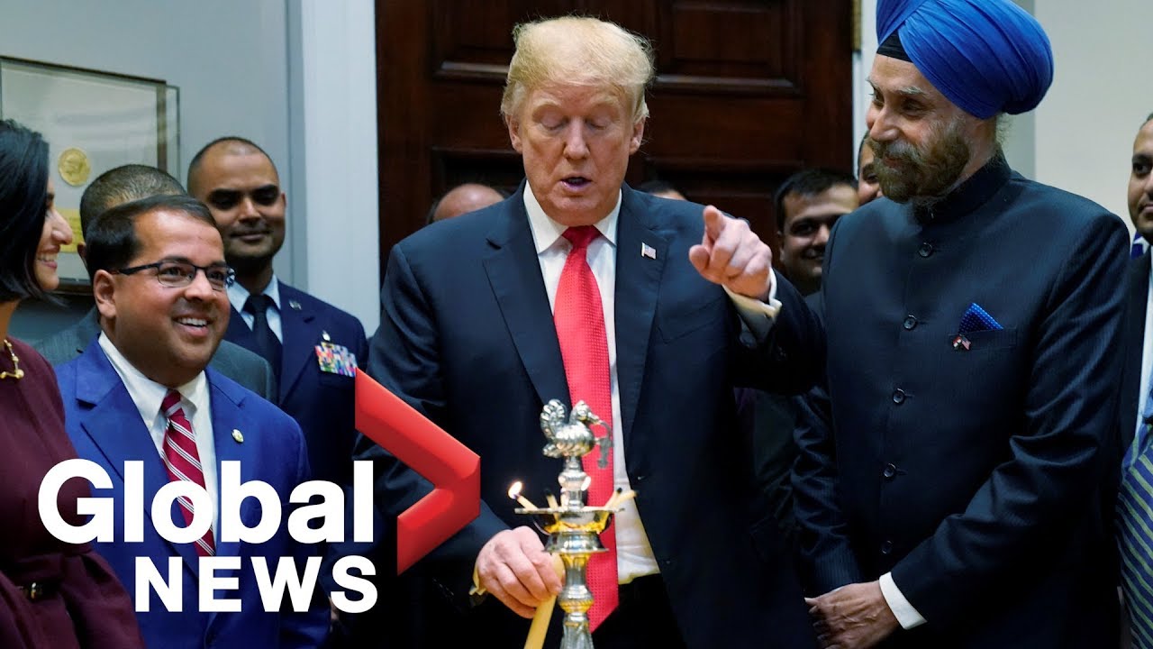 President Trump celebrates Diwali, the Hindu Festival of Lights, at ...