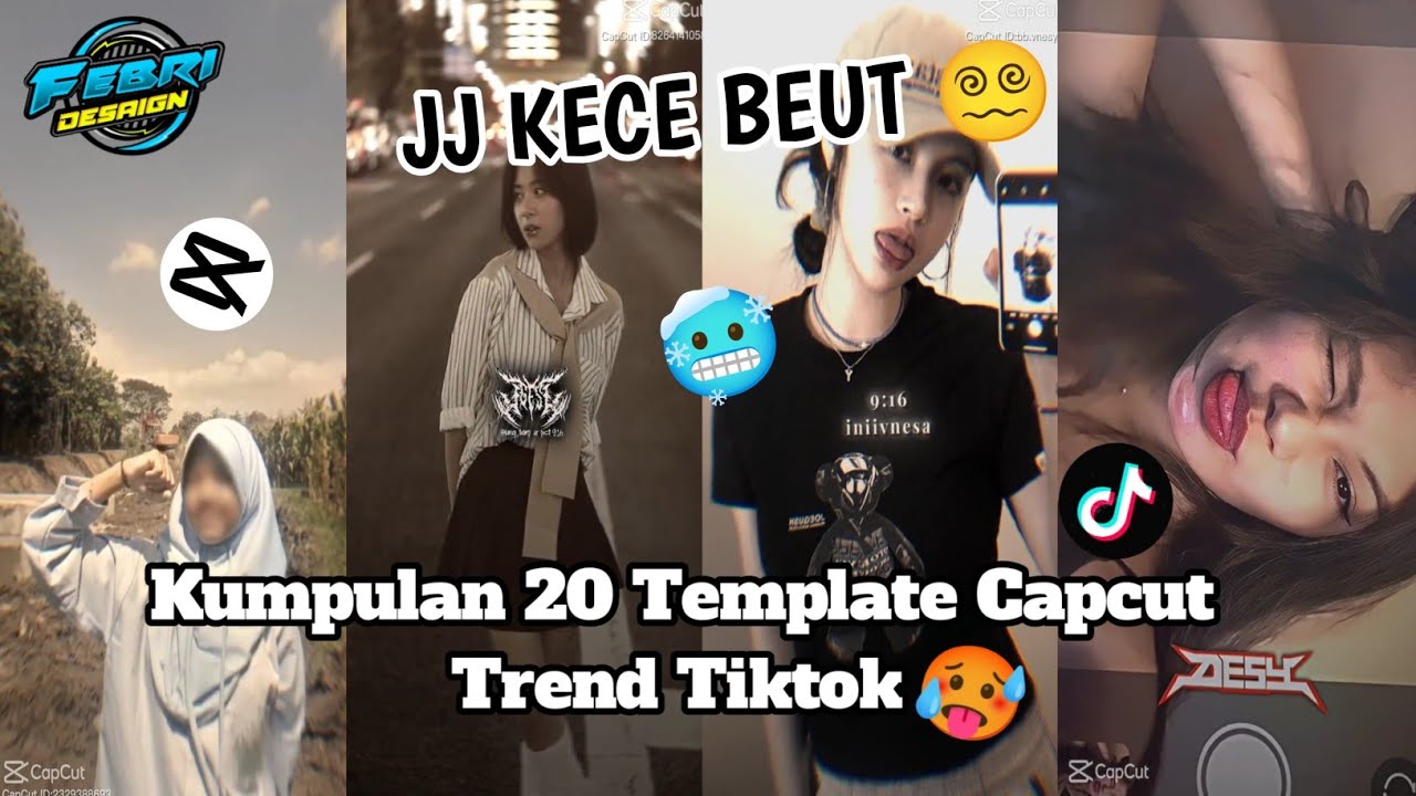 Kumpulan 20 Template JJ Viral Terbaru🎟 || Trend TikTok🤩 || JJ KECE BEUT ...