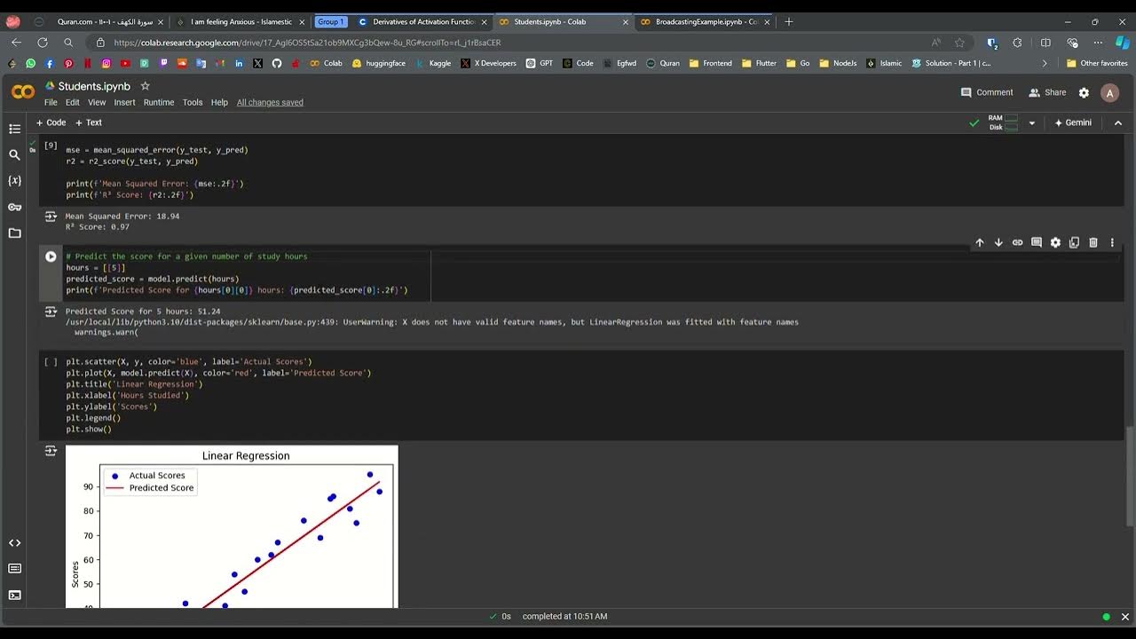Linear regression model predicting if a student shall pass or fail. - YouTube