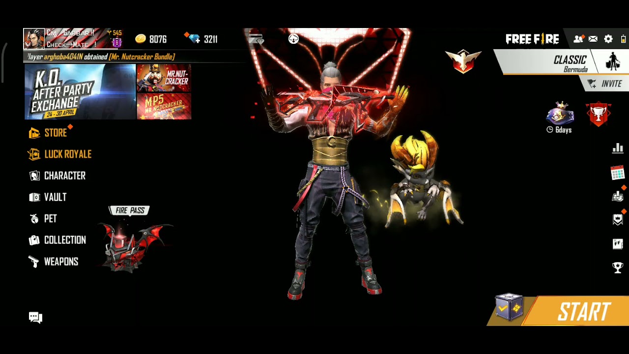 New MP5 gun skin 😺 free fire 🔥 - YouTube