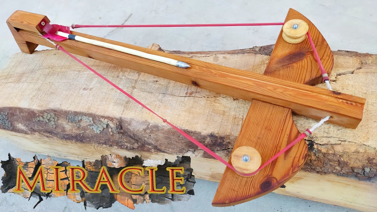 how to make a Unique and very powerful crossbow - YouTube