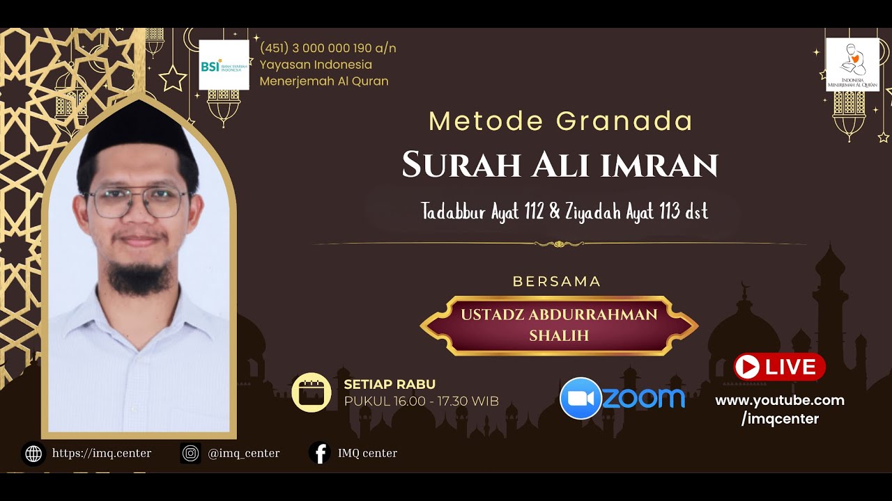 20250730 Rabu - Praktek Menerjemah AlQur'an dengan Metode GRANADA ...