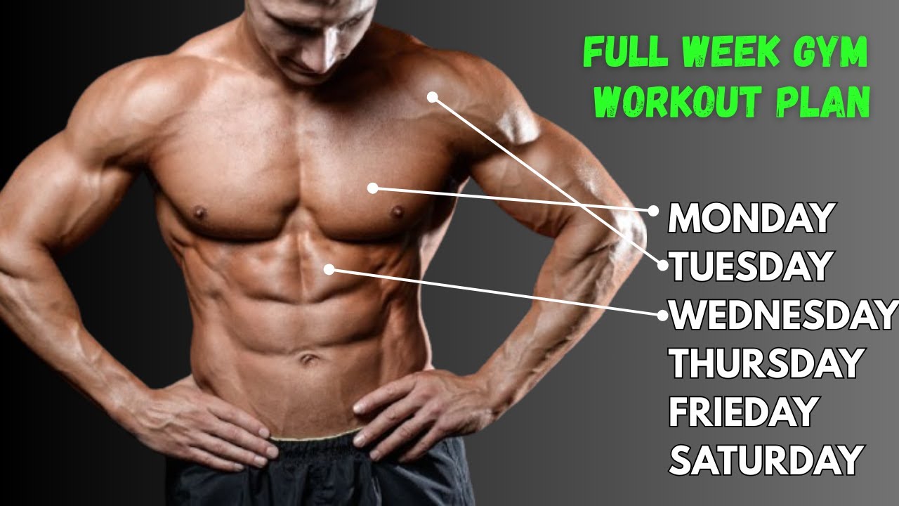 Full Week Gym Workout Plan | Week Schedule For Gym Workout | Desi ...