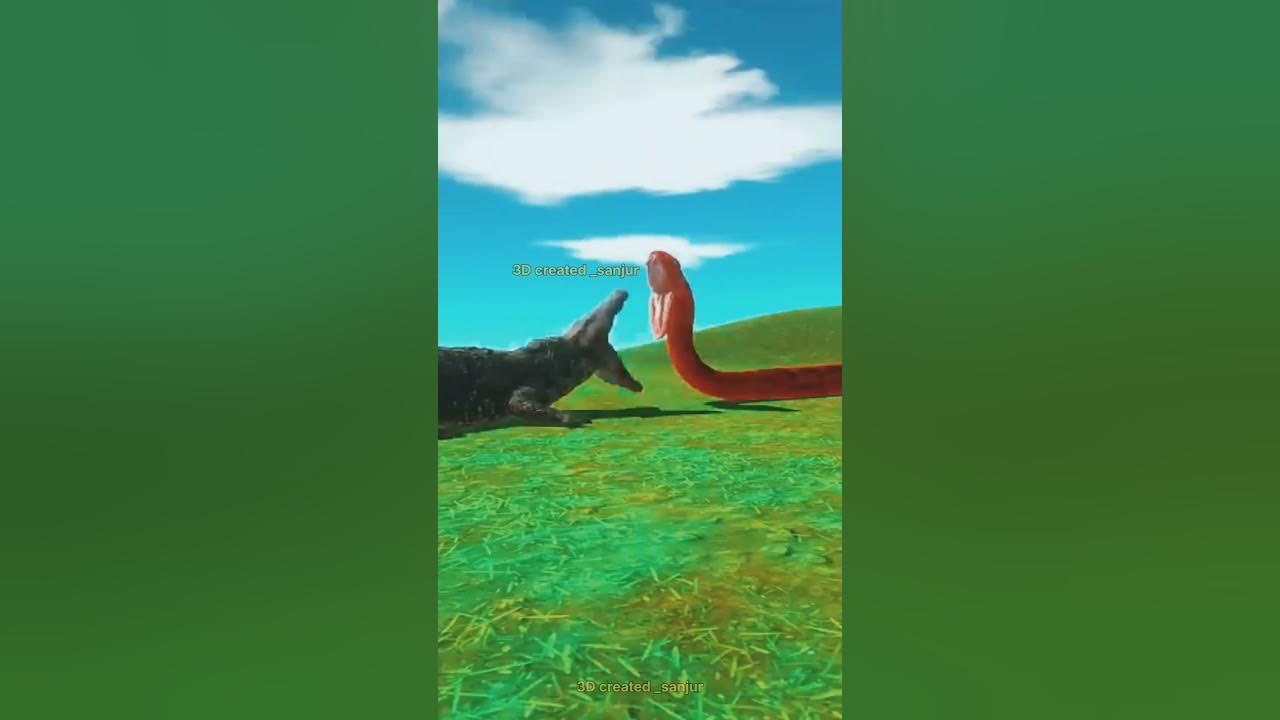 Purussaurus VS titanoboa #shorts #shortfeed #animallover #animals # ...