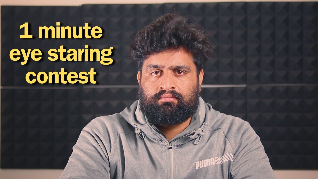 1 minute eye staring challenge - YouTube