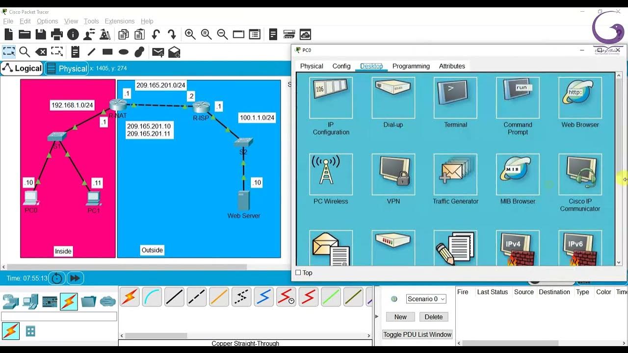 CCNA 4 Chapter 5 2 1 Static NAT Configuration - YouTube