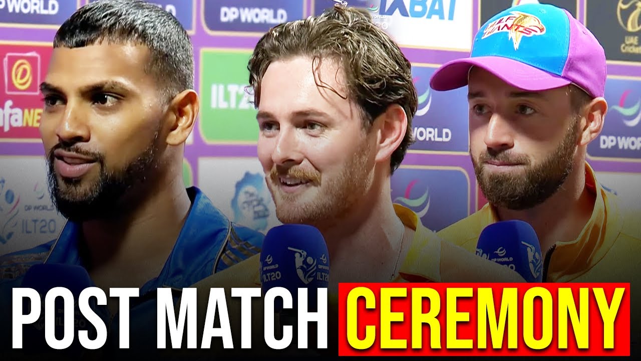 Post Match Ceremony | MI Emirates vs Gulf Giants | Match 19 | DP World ...