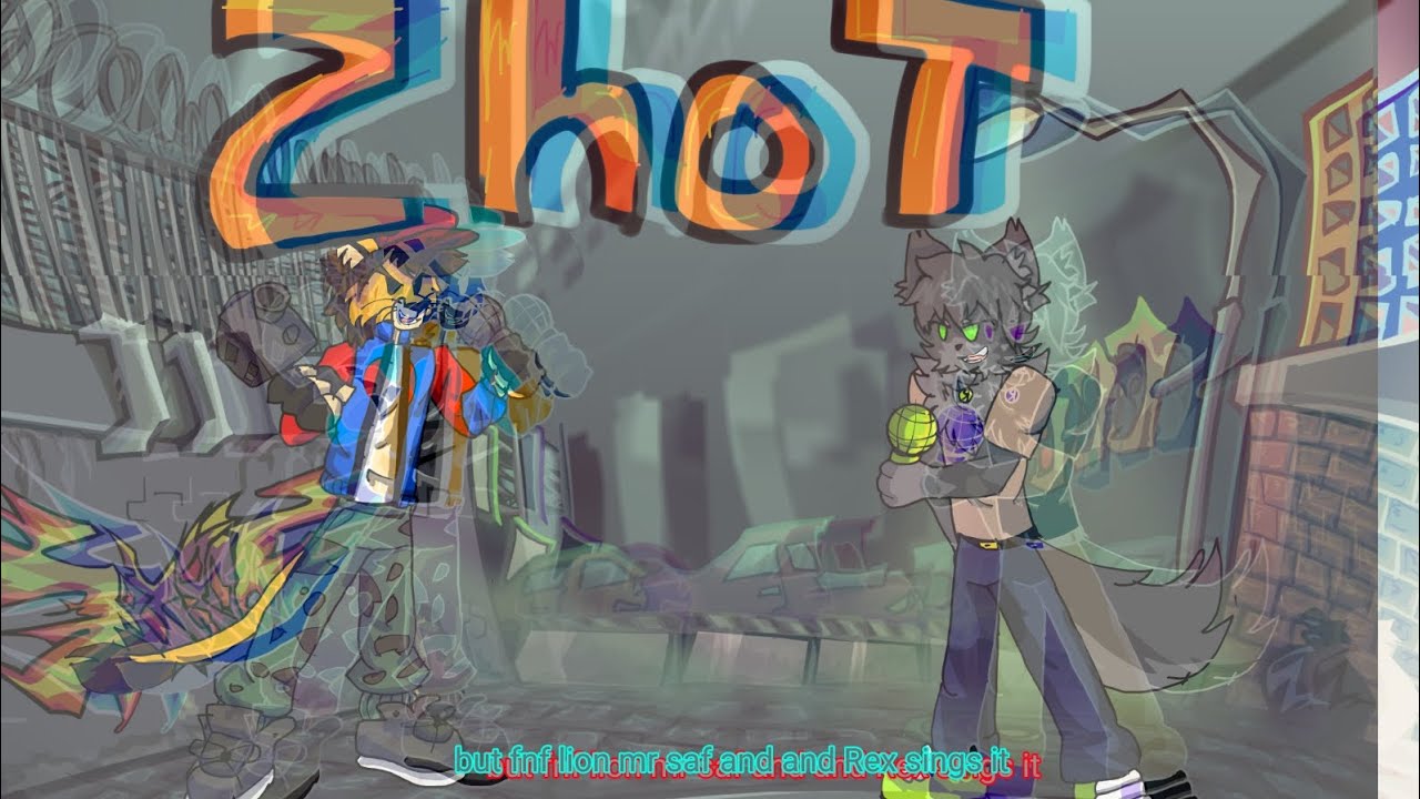 2hot but fnf lion and rex sings it - YouTube