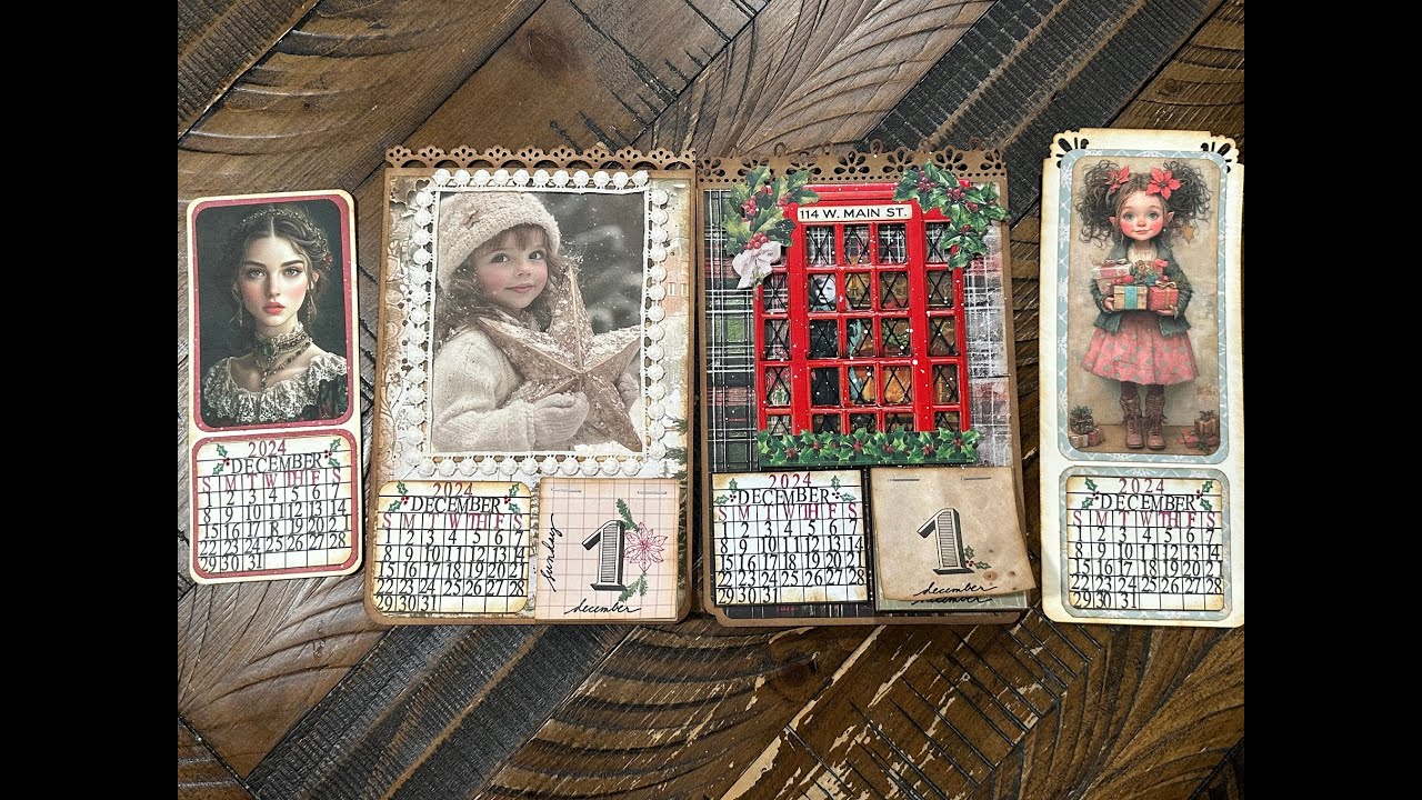 Craft With Me - Standing Desktop Calendar & Junk Journal Month Calendar ...