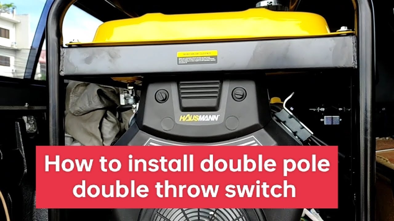How to install double pole double throw switch - YouTube