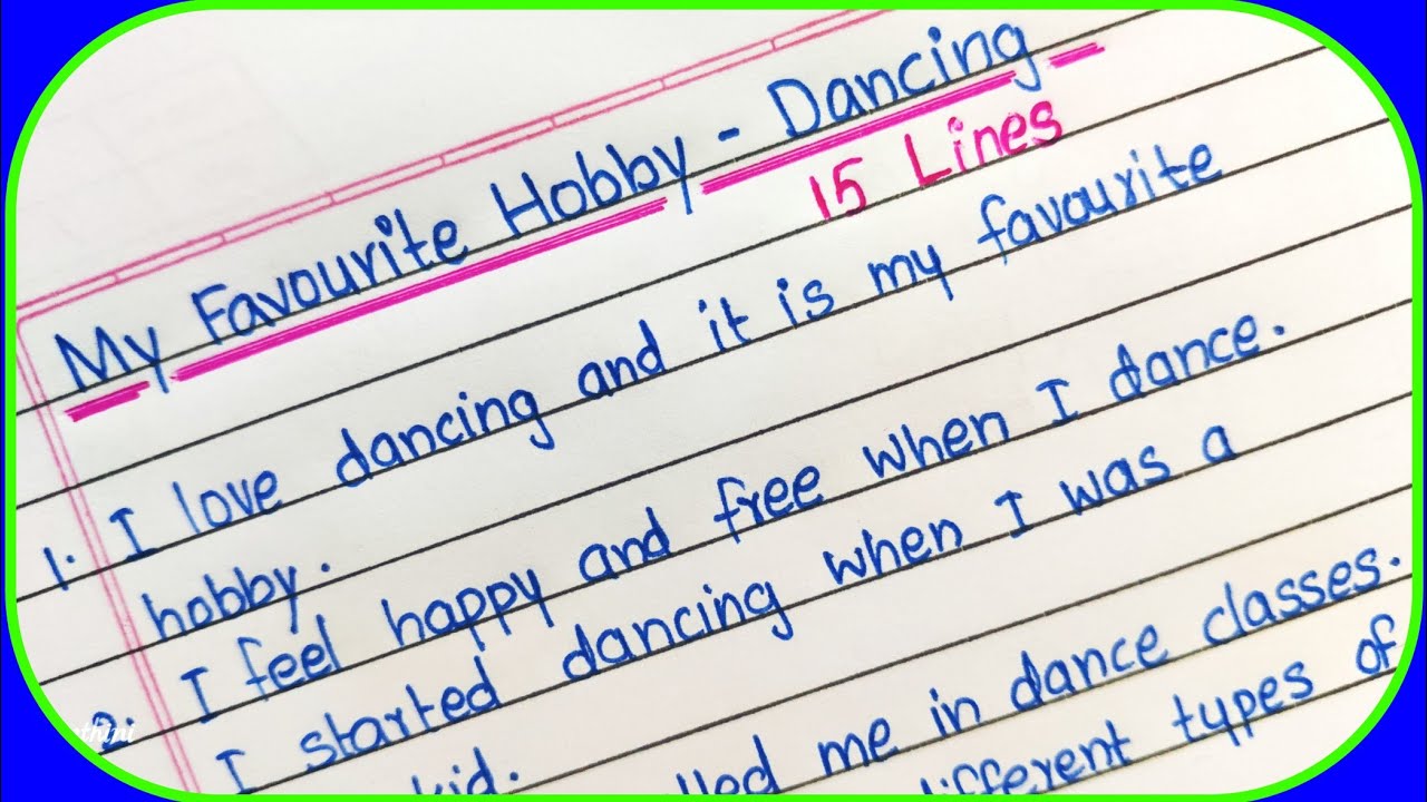 My Hobby Dancing 15 lines Essay|My Hobby Essay|My Hobby Dancing Essay ...