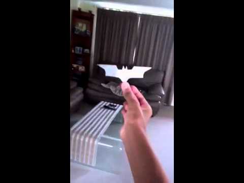 batman homemade throwing star - YouTube