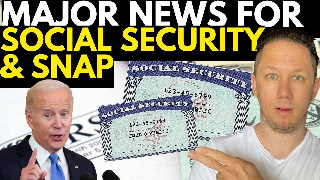 MAJOR NEWS for Social Security & SNAP Benefits SSI SSDI VA - YouTube