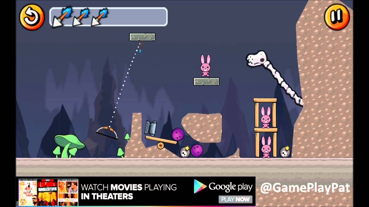 Bunny Shooter Level 34 World 2 3 Stars - YouTube