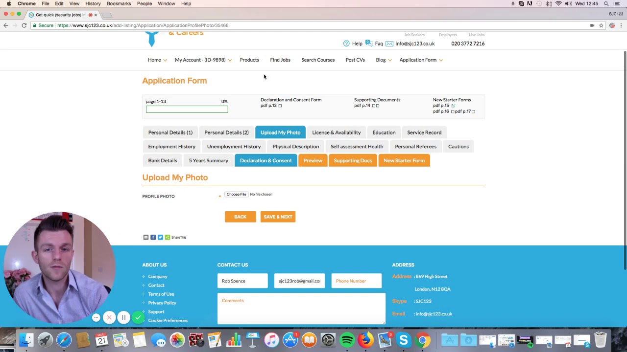 How to fill an online job application form (OAF)? - YouTube