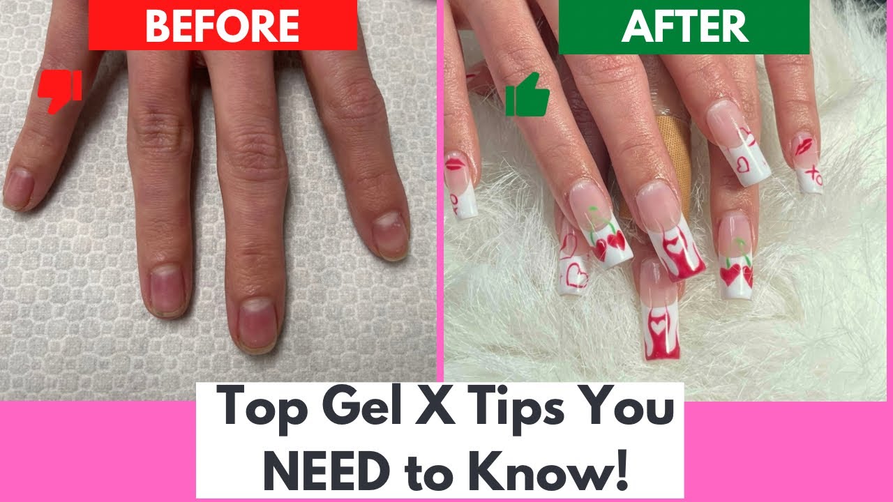 Gel X Nails Full Set Tutorial | Beginner Tips & Life at Cosmetology ...