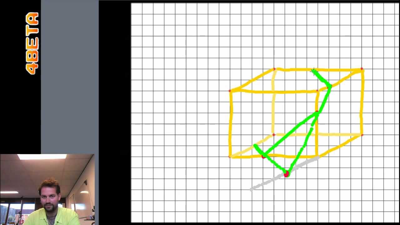 Wiskunde - ruimtelijke figuren - vlak door een balk tekenen - YouTube
