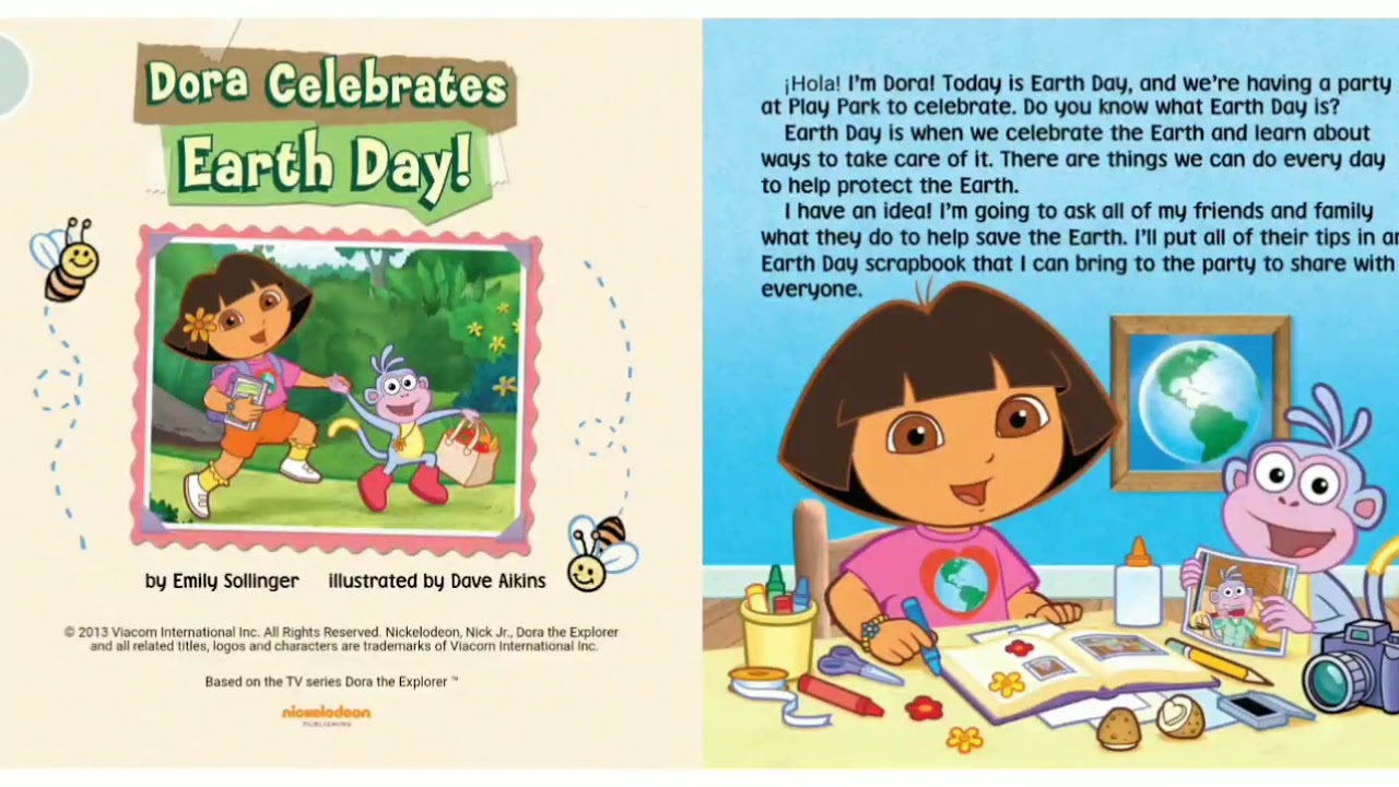 Happy Earth Day! Ms. Lilly reads: Dora Celebrates Earth Day - YouTube