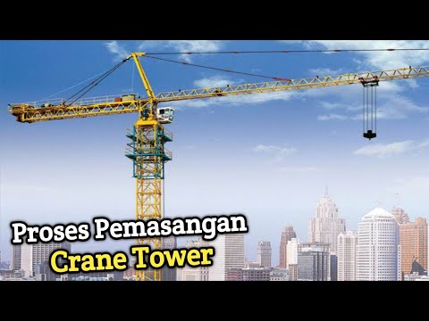 Ternyata Begini Proses Menaikkan Crane Ke puncak Gedung Yang Tinggi