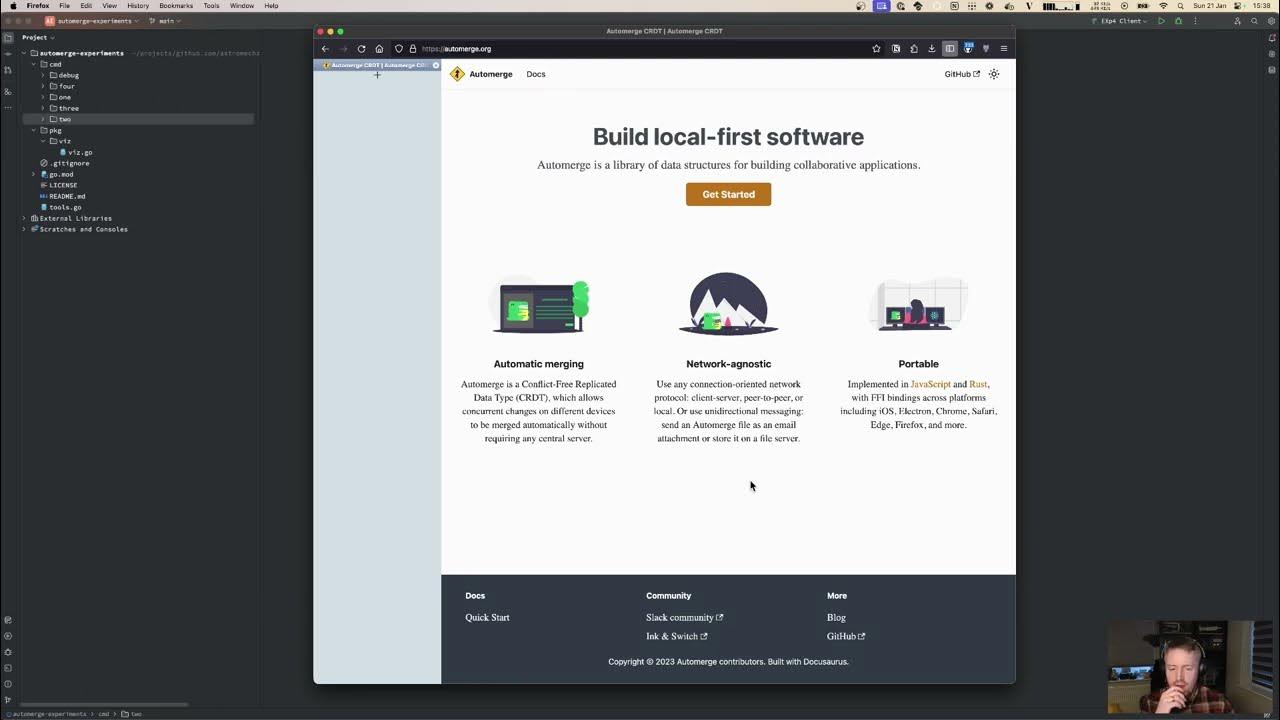 github.com/astromechza/automerge-experiments - YouTube